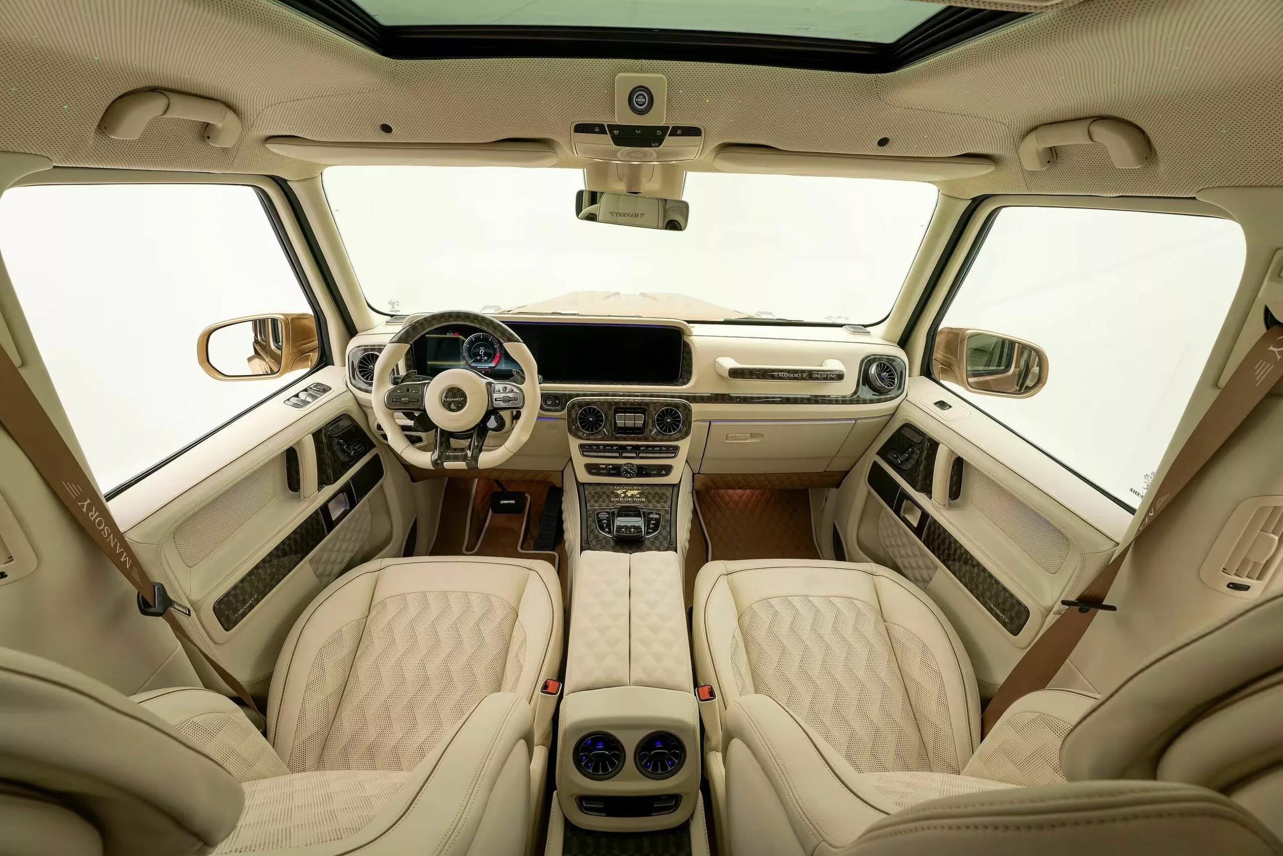 Mansory Turns The Mercedes-AMG G 63 Into A Matte Gold Mega-Limo